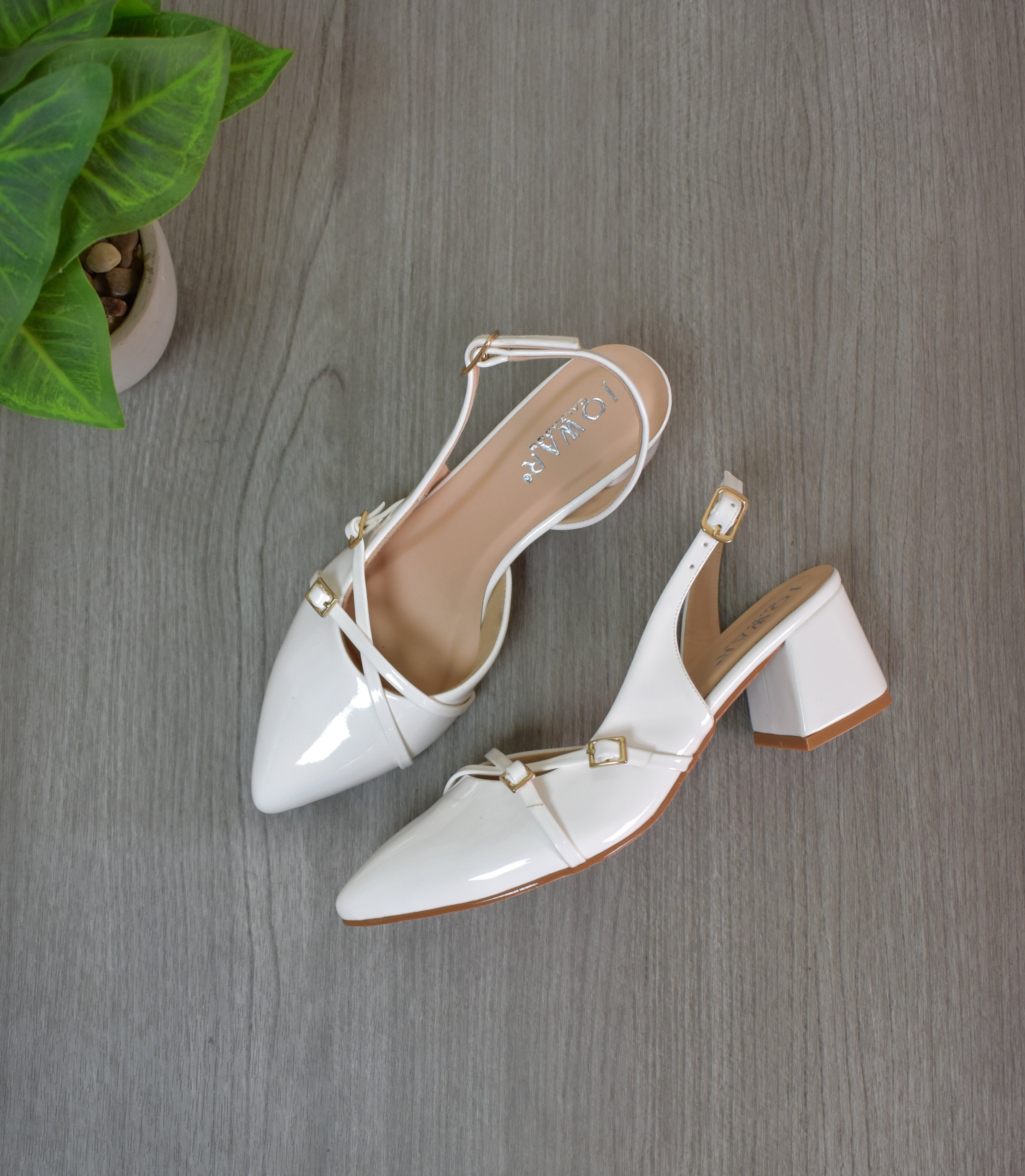 Stilettos HEIDY blanco Taco 5C – JOWAR CALZADOS